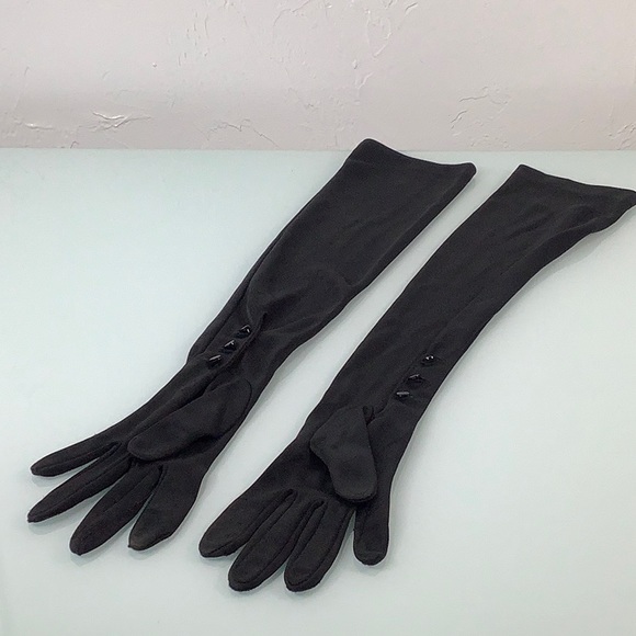 Vintage | Accessories | Vintage Nylon Cramer Button Long Gloves With ...